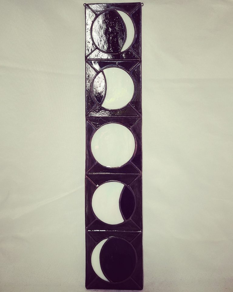 Stained Glass Moon Phases - DAB Stained Glass LLC
